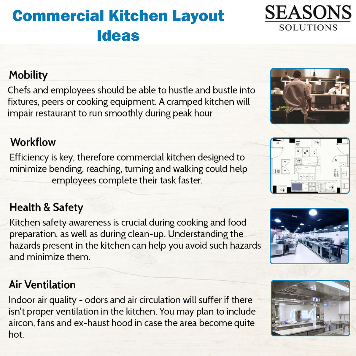 Commercial Kitchen Layout Ideas – Seasons Solutions Pte Ltd